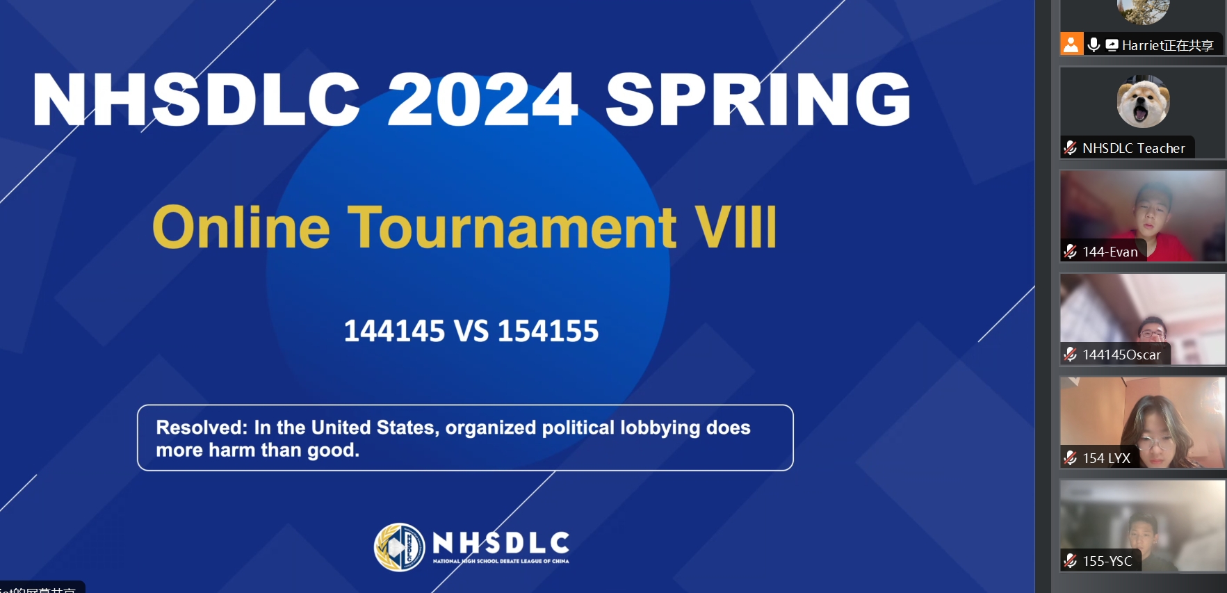 2024 NHSDLC Spring Online Tournament VIII - Results