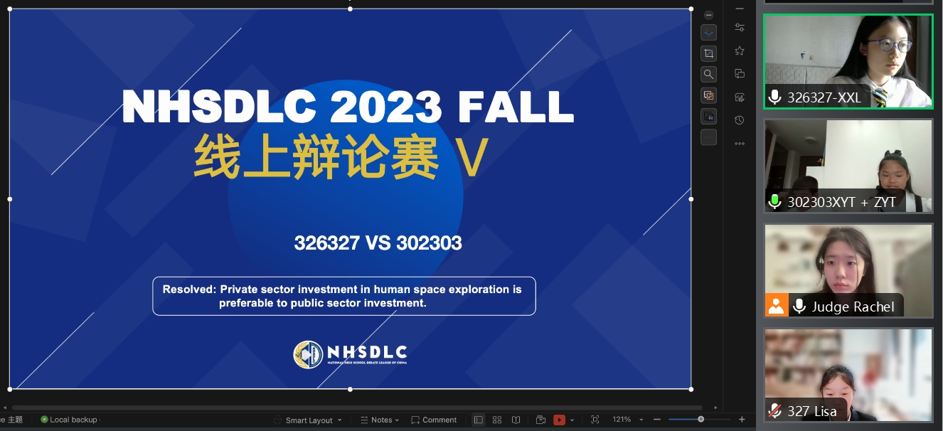 2023 NHSDLC Fall Online Tournament V - Results